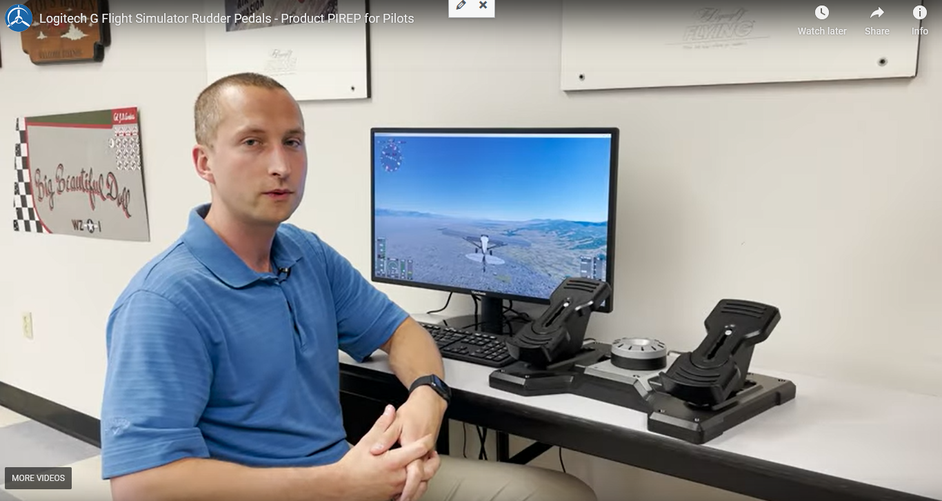 Logitech G Flight Simulator Rudder Pedals - Product PIREP for Pilots ...