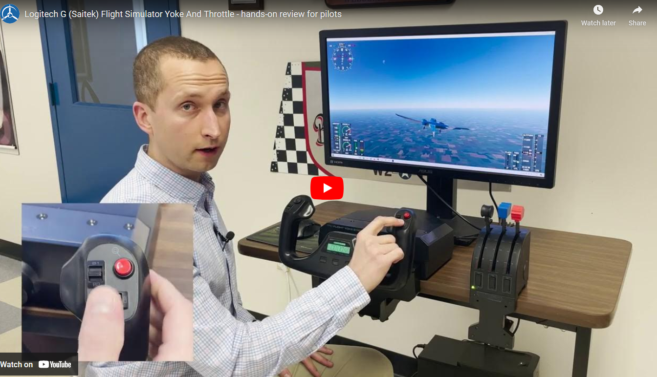 Logitech G (Saitek) Flight Simulator Yoke And Throttle - hands-on ...